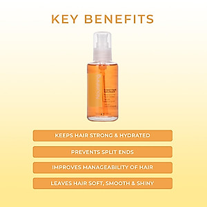 Fanola Nourishing Restructuring Fluid Crystals Hair Serum Detangles, Adds Shine, And Prevents Split Ends For Curly, Frizzy And Permed Hair 3.38oz