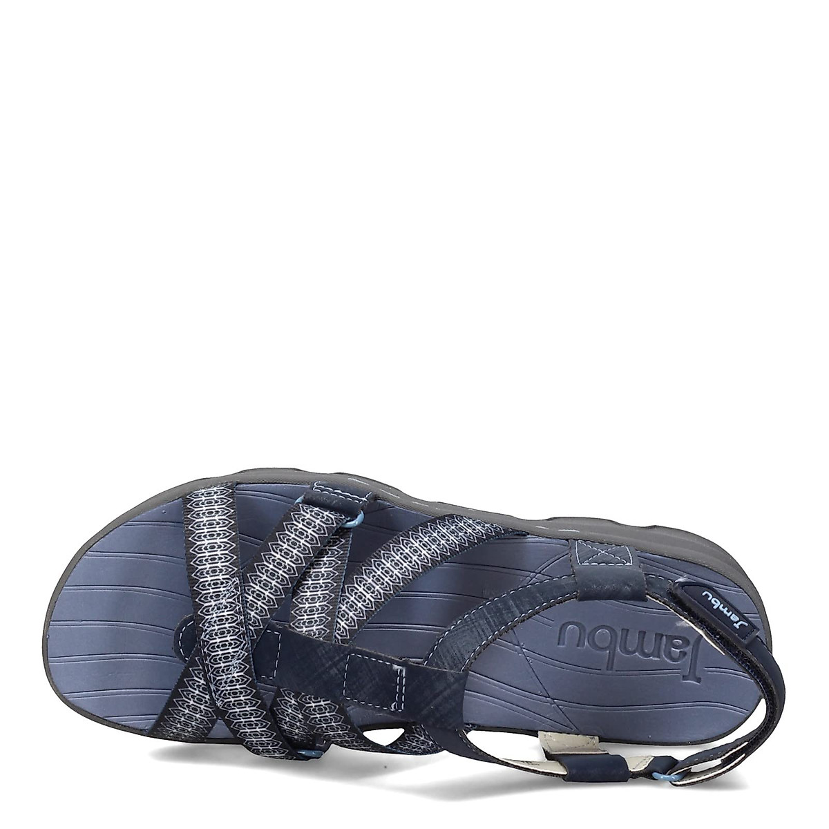 Jambu Women's Bay Water Ready Sport Sandal, Blue Multi, 8