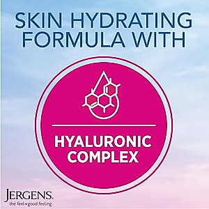 Jergens Cloud Creme Breathable Body Lotion, Fast-Absorbing Hydrating Moisturizer, Paraben-Free, with Hyaluronic Complex, Non-Greasy Application, 13 oz,White