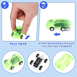100 Pcs Mini Pull Back Cars Bulk Plastic Racing Vehicles Pull Back Car Friction Powered Small Racing Cars Playsets for Kids Birthday Christmas Classroom Prizes Goodie Bags Fillers Classroom Prizes