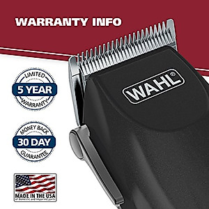 Wahl Clipper Lithium-Ion Cordless Haircutting Kit - Rechargeable Grooming and Trimming Kit with 12 Guide Combs for Haircutting and Large Beard Trimming - Model 79608