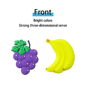 Waterproof PVC Refrigerator Magnet Stickers - Cut Fruit Design Strong Hold for Photos Notes & Decorations
