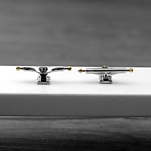 NOAHWOOD PRO Fingerboards Finger Skateboards(NW11s Kickflip Deck 97mmx34mm 5-Layer Colour Maple Wooden Handmade)+((Update 34.5mm ARK-i Trucks)+(NW iii Logo Handmade Wheels) (Noahwood vii)