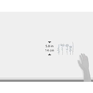 Sizzix Thinlits Die Set , Wildflower Stems #1 by Tim Holtz, 5 Pack, One Size, Multicolor 5 Piece