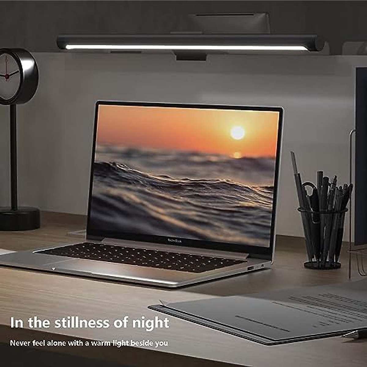 Xiaomi Mi Computer Monitor Light Bar - Easy Installation, Extra Computer Lighting w/o Taking Desktop Space, w/Wireless Remote Control Adjusting Lights Easily