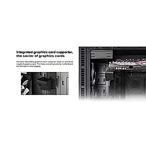 SilverStone Technology RL08BR-RGB Black and Red Micro-ATX Case with Tempered Glass Side Panel and 2 x120mm RGB Fans