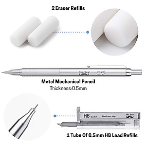 Mr. Pen- Metal Mechanical Pencils 0.5, Mechanical Pencils, Drawing Mechanical Pencils, Mechanical Pencils for Artists, Sketching Mechanical Pencils, Lead Pencil, Mechanical Drawing Pencils