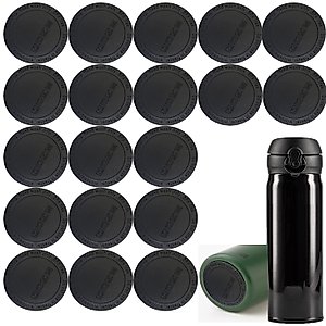 20pcs Rubber Bottoms for Sublimation Tumbler, Protective Antislip Silicone Bottoms with Adhesive for Tumbler, Protective Non-Slip Rubber Bottom for Wine Tumblers,Skinny Tumbler,Mason Jars. (2.2in)