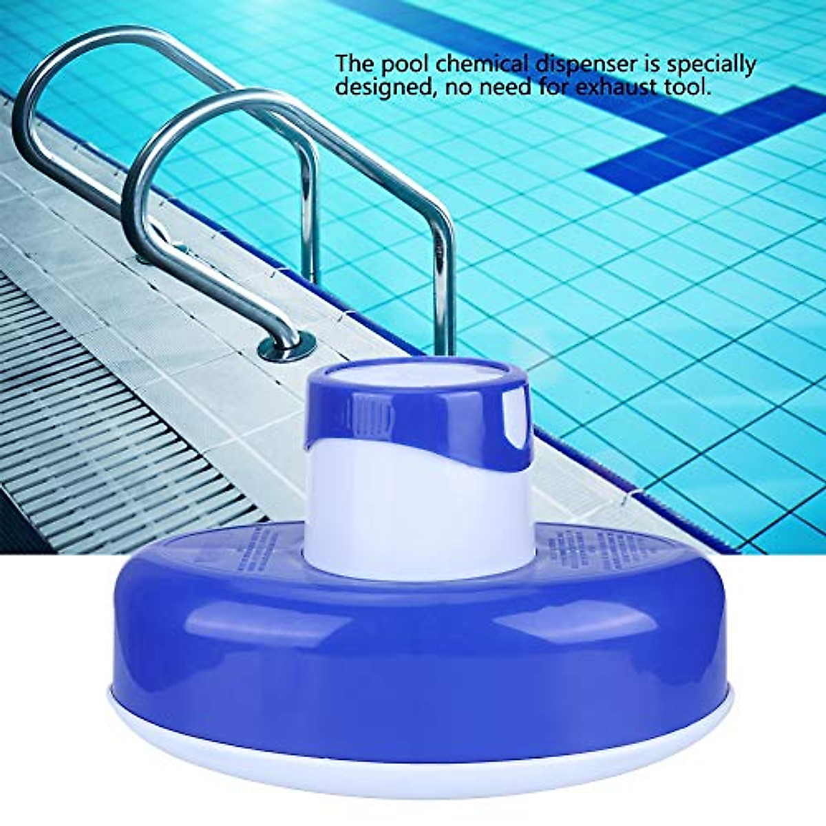 Pool Chemical Dispenser, PP Material 7.7cm Floating Chemical Dispenser, Chemical Dispenser Floating Swimming Pool Pool Exhaust Tool for Garden Pool Equipment