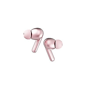 Happy Plugs Air 1 Zen – Fashion & Premium True Wireless in-Ear Earbuds – 30 Hours Battery Life – Passive Noise Cancellation - Pink Gold