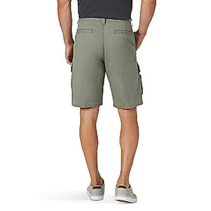 Wrangler Authentics Men's Classic Cargo Stretch Short, Dusty Olive, 36