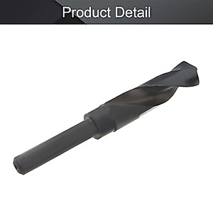 Utoolmart Reduced Shank Drill Bit 20.5mm High Speed Steel HSS 9341 Black Oxide with Straight Shank 1pcs