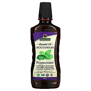 Nature's Answer Essential Oil Mouthwash Peppermint 16 oz. Freshen Breath Great Selling Organic mouthwash