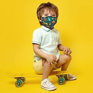 CIKIShield 6 Pack Children Cloth Face Mask for 9-14 Kids Boys face Shield Washable Reusable Protective Cover