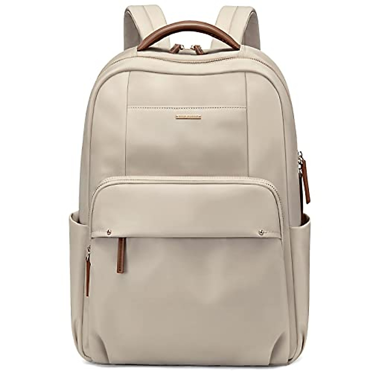 GOLF SUPAGS Laptop Backpack for Women Computer Bag Casual Daypack Fits 15.6 Inch Notebook Work Travel Backpacks (Apricot)