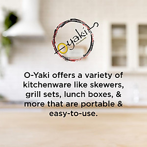 Bento Style Lunch Box - Wheat Straw Bento Box with Utensils, 3 Dividers, & Flatware Storage - Microwavable, Freezable, Dishwasher Safe, & Leakproof Lunch Container by O-Yaki - Blue Green/Teal