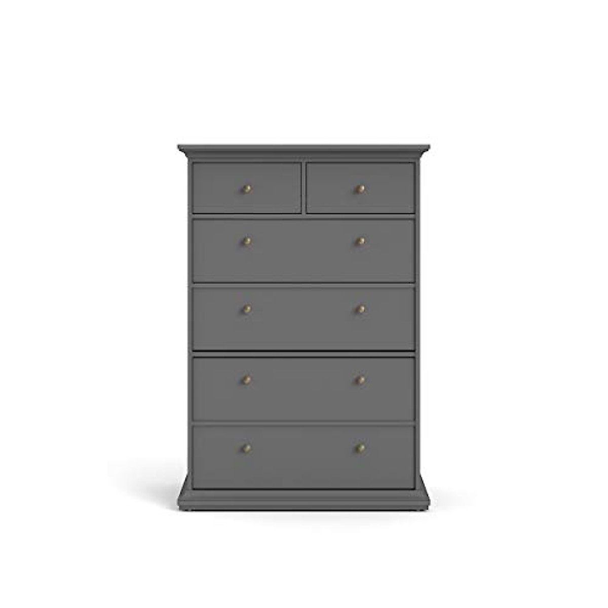 Tvilum Sonoma 6 Drawer Chest, Black Lead