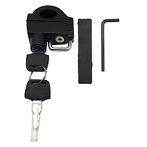 Motorcycle Universal Helmet Lock Fits for 25mm Engine Crankcase Crash Bar Motorbike