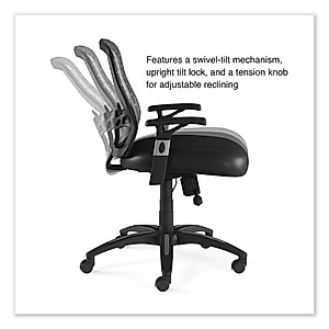 Alera ALELH42B14 Linhope Chair Supports Up to 275 lbs. - Black