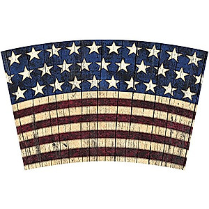 Mugzie brand 16-Ounce Travel Mug with Insulated Wetsuit Cover - Old Flag