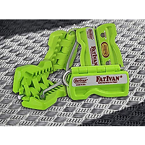 The Original Fat Ivan Fold Up Doorstop Wedge with Magnet - Green (2 Pack)