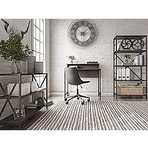 Signature Design by Ashley Freedan Home Office Desk, 36"W x 20"D x 36"H, Dark Gray