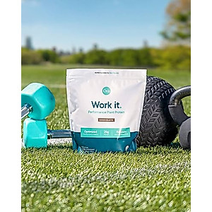 Ora Organic Work It: Ultra Clean Plant-Based Protein Powder Optimized for Recovery and Performance - with Tart Cherry, ProHydrolase, and Probiotics - 15 Servings (Chocolate, 15)