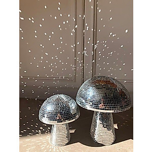 REDODECO 2400pcs Real Glass Silver Mirrors Mosaic Tiles Sticker for Craft Square Glass Tiles Self Adhesive,5mm by 5mm