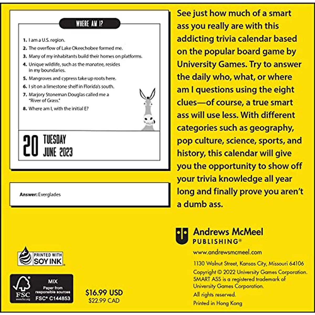 Smart Ass 2023 Day-to-Day Calendar