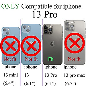 Weonmov for iPhone 13 Pro Case Compatible with MagSafe, Luxury Love Heart Soft Phone Case, Full Camera Lens Protection Magnetic Case for iPhone 13 Pro for Women Girls (6.1") - White