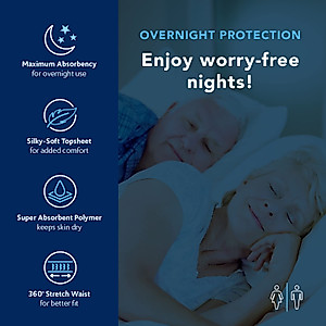 TotalDry Ultimate X-Plus - Fitted Incontinence Briefs Adult Diapers – Plastic Backed Ultra Absorbent Overnight Bladder Control for Women & Men - FSA HSA Approved - XLarge