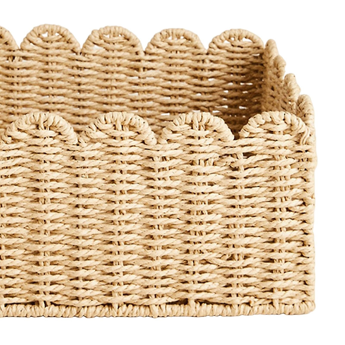 FLCPJGV Sundries Basket Laundry Basket Kithchen Tool Dirty Clothes Basket Storage Organizer for Snacks Sundries Pastries Drinks, 24x24x14CM