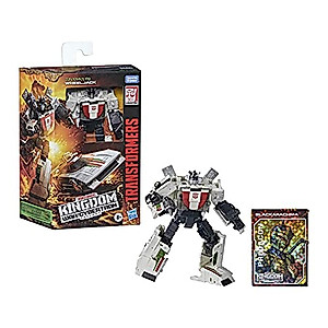 Transformers Toys Generations War for Cybertron: Kingdom Deluxe WFC-K24 Wheeljack Action Figure - Kids Ages 8 and Up, 5.5-inch