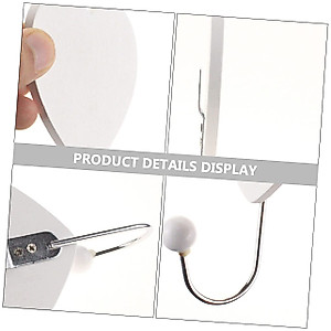 CHILDWEET 5pcs Hook up Wooden Coat Hooks Wood Decor Hat Wall Hanger Wall Mount Clothes Rack Heart Key Hooks Sticky Wall Hangers Decorative Hook Wooden Hooks Heart Shape Hooks Ledge White