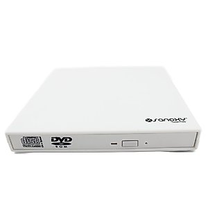 SANOXY Portable USB 2.0 Slim External DVD ROM CD-RW Combo Drive Writer with Read and Write Function (White)