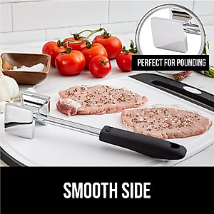 Gorilla Grip Silicone Oven Mitts Set and Meat Tenderizer, Both in Mint Color, Oven Mitts are Heat Resistant, Meat Tenderizer has Smooth and Textured Side, 2 Item Bundle