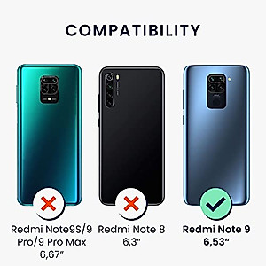 kwmobile Crossbody Case Compatible with Xiaomi Redmi Note 9 Case - TPU Silicone Cover with Strap - Lavender