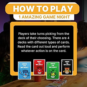 Extremely Under the Influence - Drinking Games for Adults - Party Card Game for Night with Friends - Fun Challenges, Dares, and Questions - Perfect for Parties, 21st Birthday Gift (Expansion Pack)