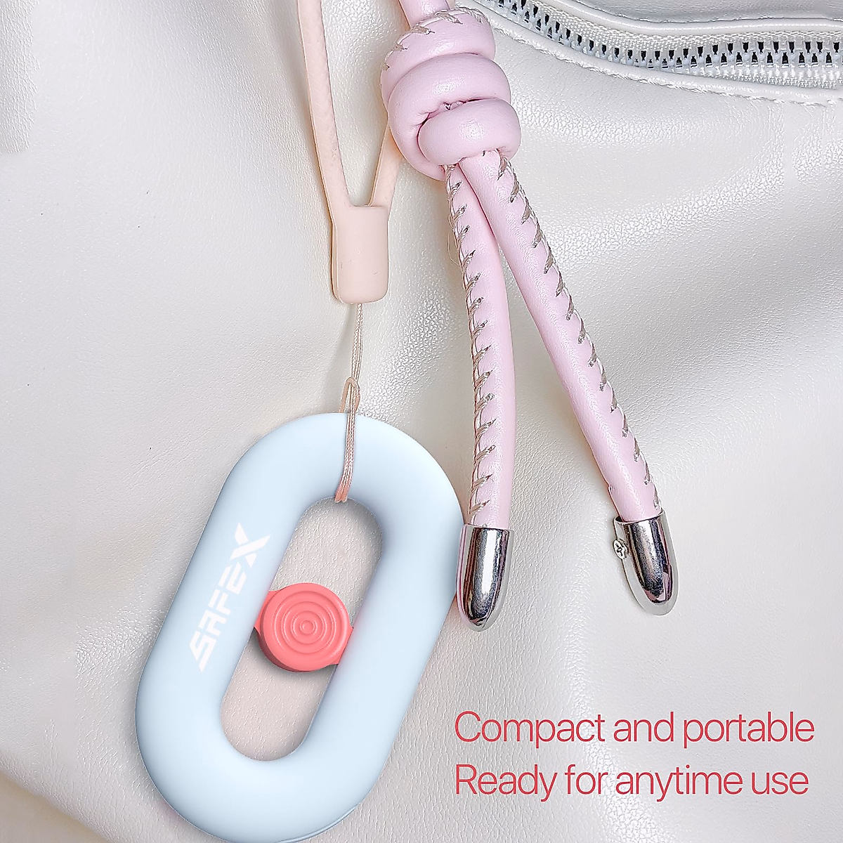 Ceramic Box Cutter – Portable Manual Retractable Safety Cutter with Lockable Position, Rounded Tip Safety Blade, Built-in Magnet for Easy Storage (Pink, 1 PCS)