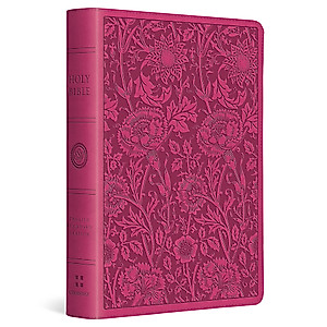 ESV Large Print Compact Bible(8 pt Lexicon type Print) (TruTone, Berry, Floral Design)