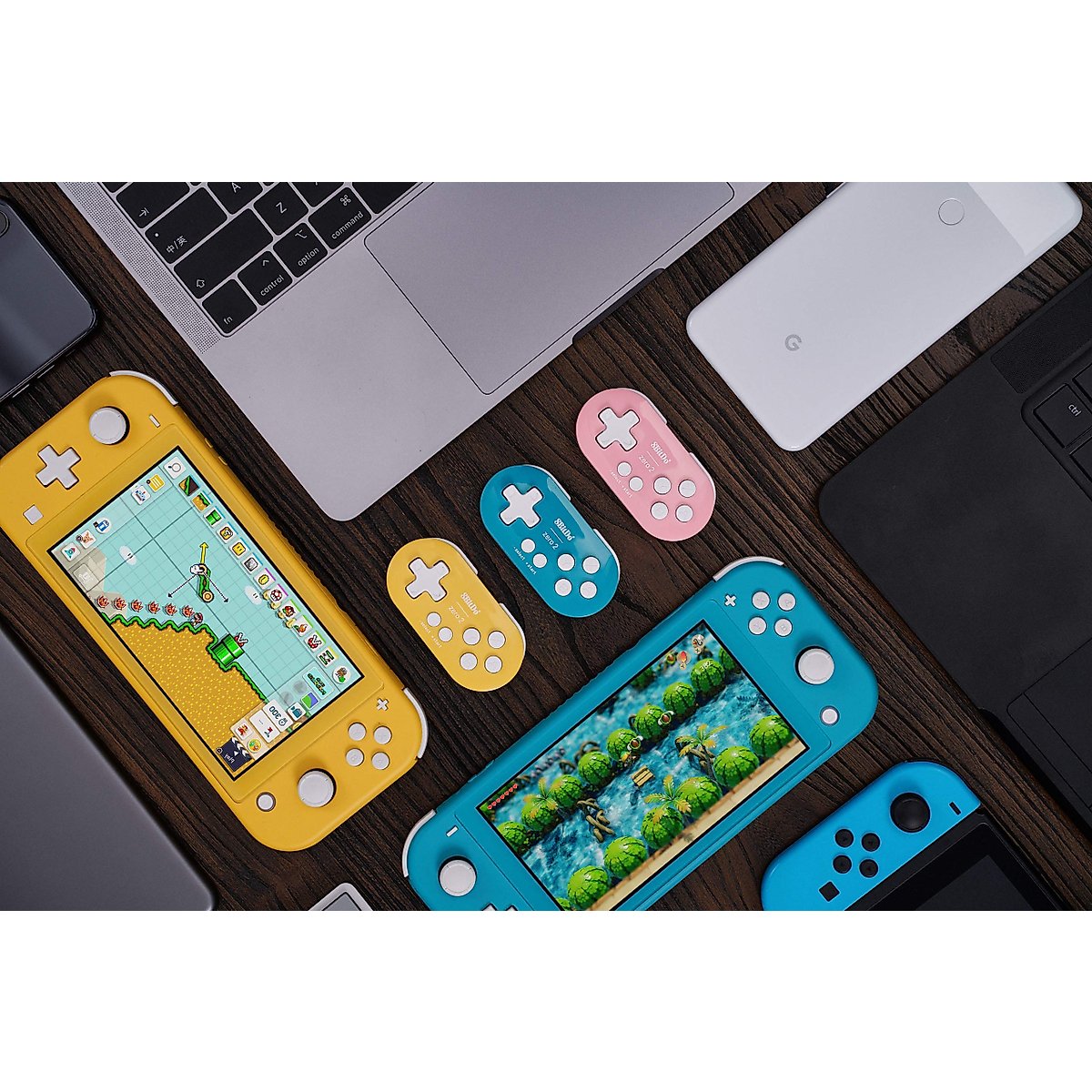 Nargos 8BitDo Zero 2 Mini Game Controller and 8BitDo Wireless Adapter 2