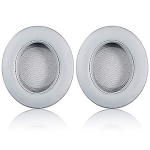 Jecobb Replacement Ear Pads Cushion Cover with Protein Leather & Memory Foam for Razer Nari, Ultimate, Essential, Kraken Kitty, Kraken Tournament Edition Headset ONLY – Oval (Grey)