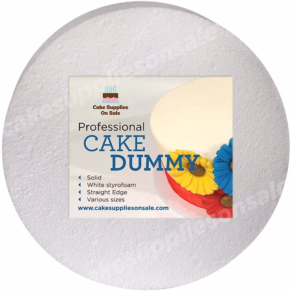10" Round Cake Dummy 4" High
