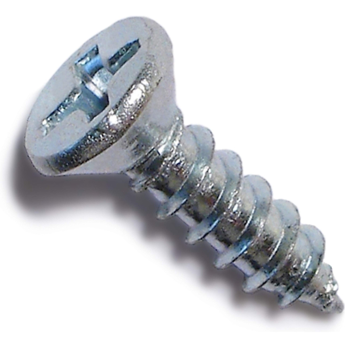 Hard-to-Find Fastener 014973292386 Phillips Flat Wood Screws, 8 x 5/8, Piece-100 , zinc