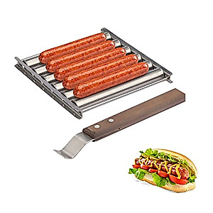 Stainless Steel Hot Dog Roller and Corrosion resistant Hot Dog Roller for Evenly Cooking Hot Dog or Sausage