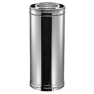 DuraVent 6DP 24 DuraPlus Triple Wall Chimney Pipe for Wood Stoves, Fireplaces, Furnaces, Boilers Stoves, Ranges, Water Heaters, 6 Diameter by 24