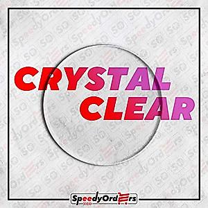 SPEEDYORDERS 1/4" Plexiglass Sheet, 12 Inch Diameter Clear Acrylic Lucite Circle, Round Cake Disc, Disk Table Top, Backdrop Made in USA