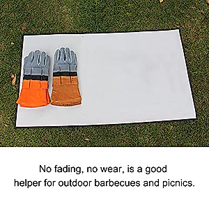 WNSC Fire‑Resistant Grill Mat, Fire Pit Pad Silicone for Camping for Outdoor Picnic