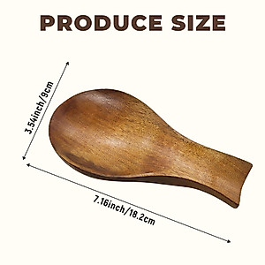 Spoon Rest For Stove Top, Wooden Spoon holder, Spoon Rest for Kitchen Counter, Stove Spoon Holder Perfect for Spatula, Spoon or Tong, Modern, Rustic & Smooth Spoon Rest as a Dining Table Decor