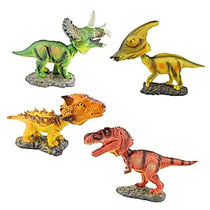 HOLIDYOYO Model Tots Toys Car Decor Model Triceratops Bobble Head Toy Bobble Head Model Car Toy Decorate Shake Your Head Green Decore